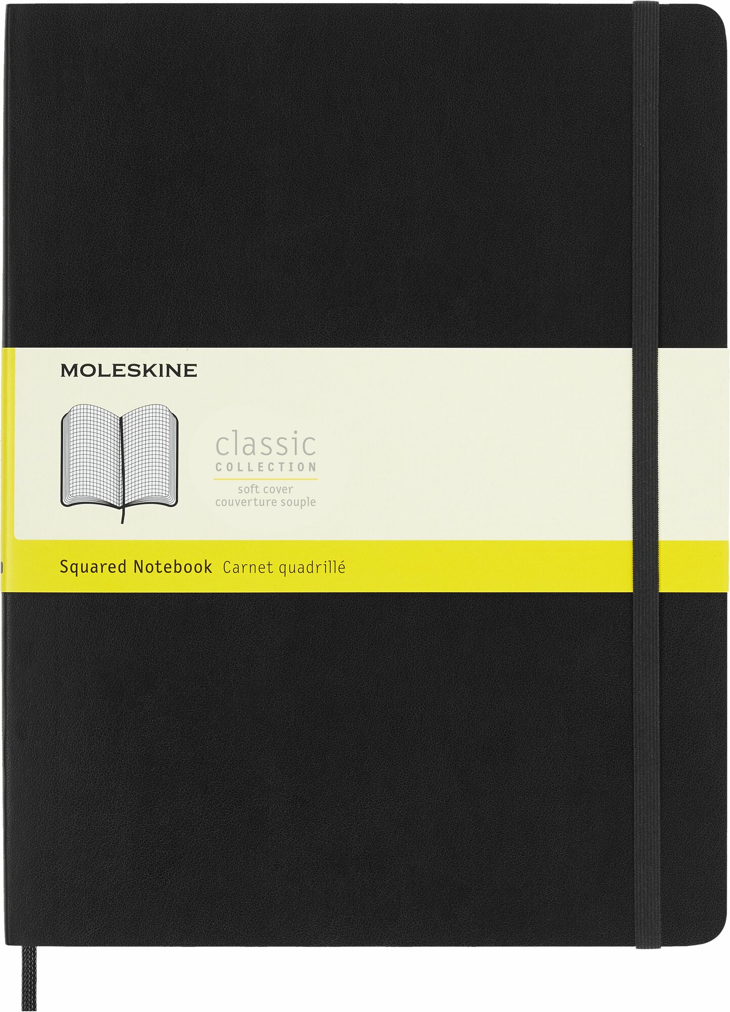 Блокнот Moleskine CLASSIC SOFT XLarge 190х250мм 192стр. клетка, мягкая обложка, черный