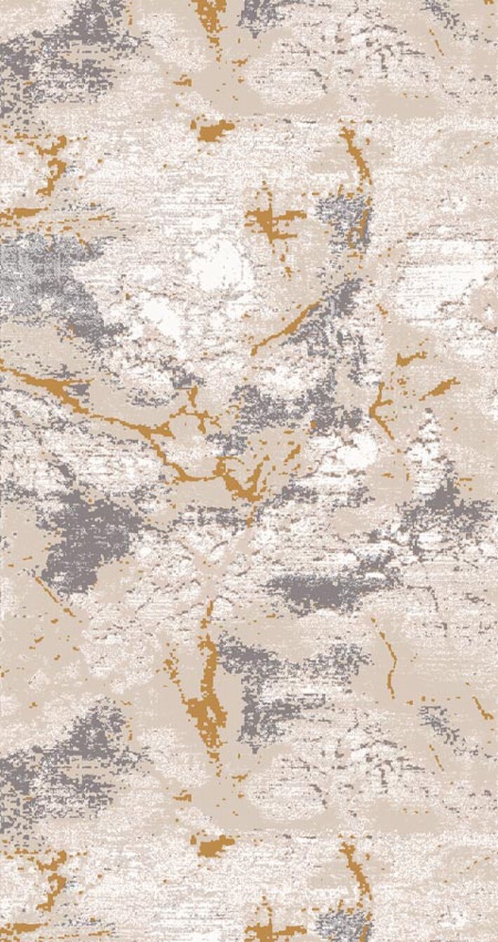 Ковровая дорожка, Рулон, Бежевый, Золотисто-жёлтый, Серый, Абстрактный, на пол, в гостиную, спальню, в ассортименте (80 см. на 2500 см.)