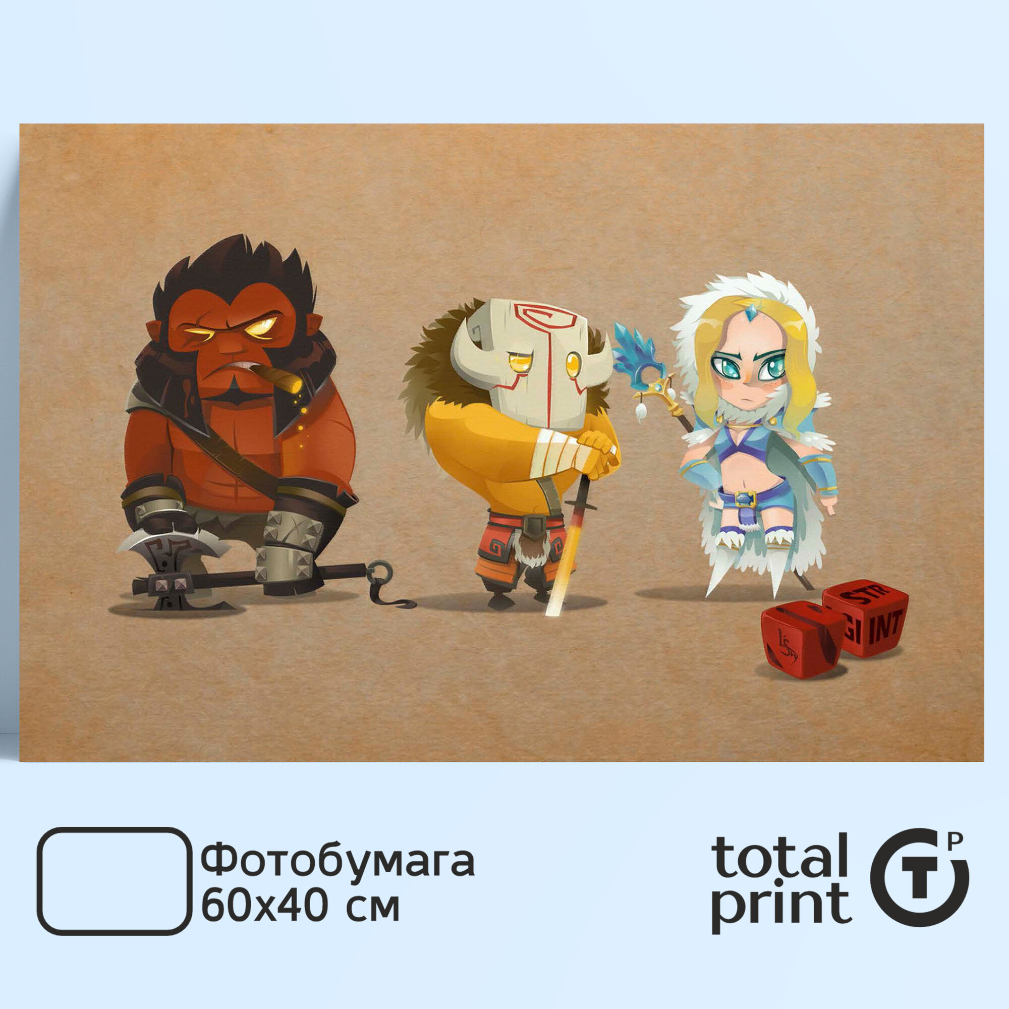 Постер, Дота 2, 60х40см, Axe Juger CM art