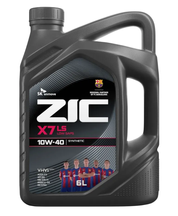 Zic X7 LS 10w-40; SN/CF; 6 л; A3/B3, A3/B4, C3) для легковых автомобилей ZIC 172620