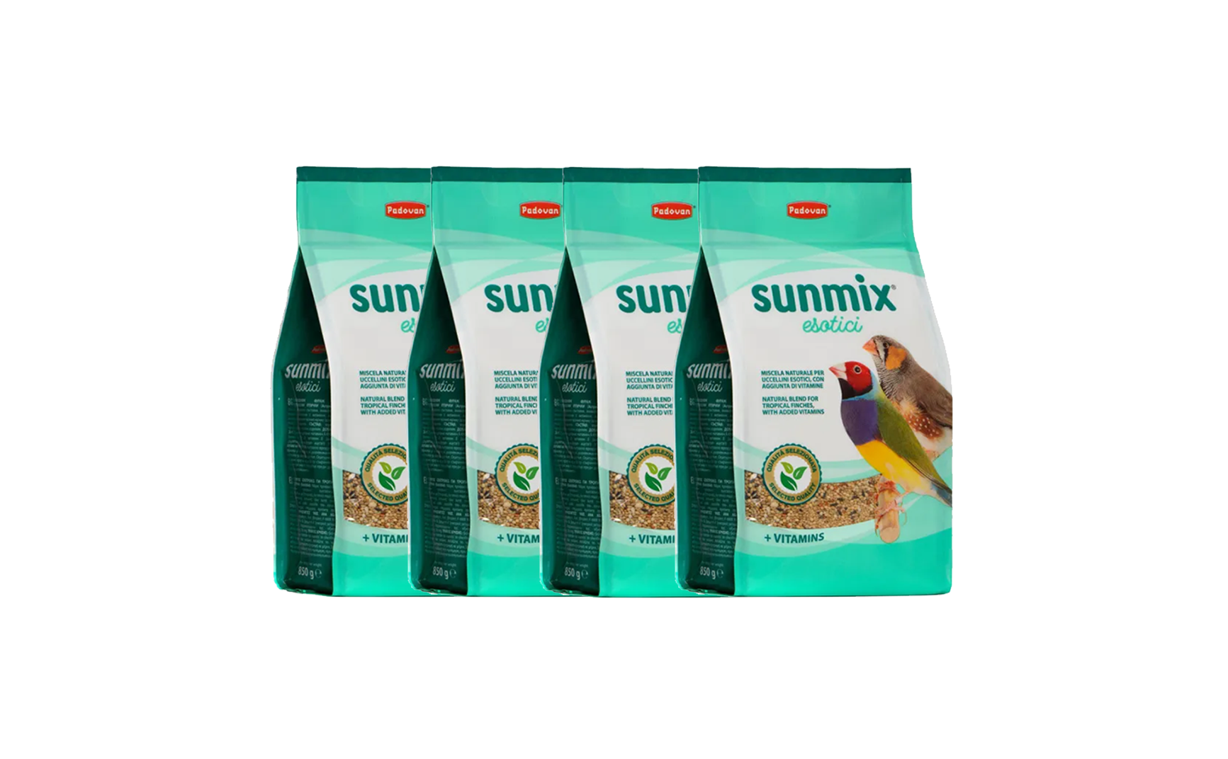 Padovan Sunmix Esotici корм комплексный для экзотических птиц 850 г x 4 шт.