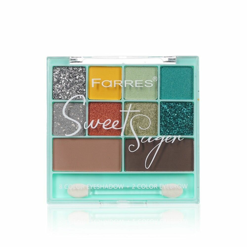 Палетка теней для век и бровей Farres Sweet Suger, номер 02