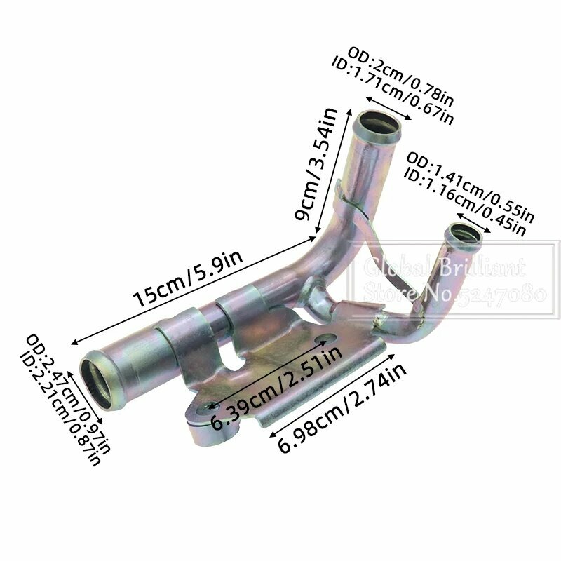 SH20-15-290A Обходная труба охлаждающей жидкости двигателя для Mazda 3 BM BN Mazda 6 GJ GL CX-5 KE 2.2L 2012-2019 SH 2015290 A