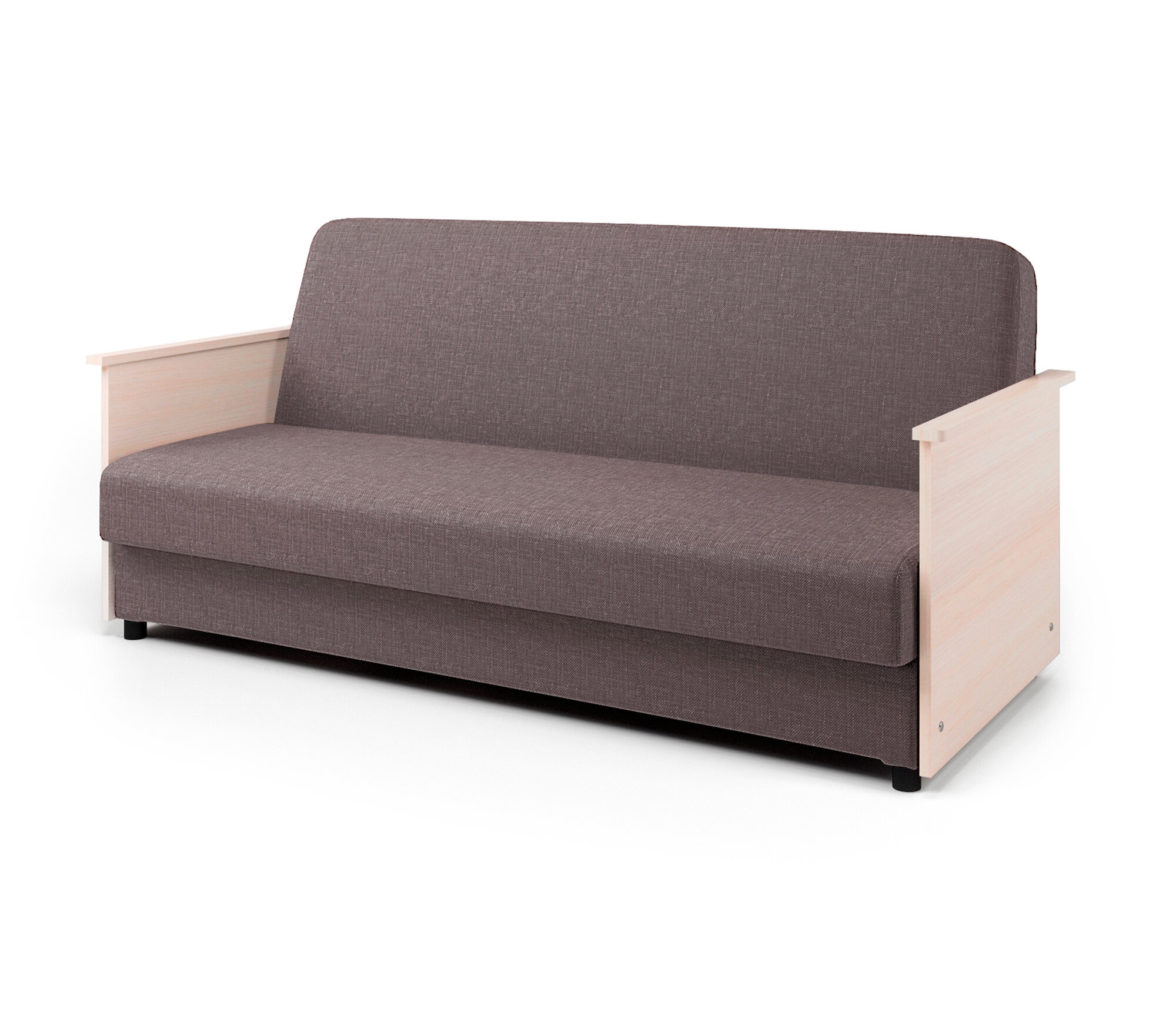 Диван-кровать Шарм-Дизайн Лига Д, диван раскладной, книжка, Вяз рогожка латте