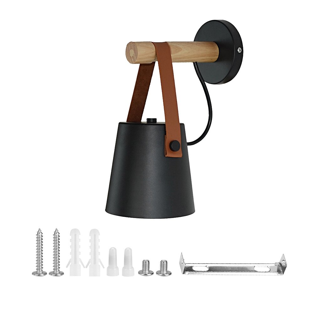 110-240V Внутренняя светодиодная стена Стена Странс Древесина лампа для спальни.