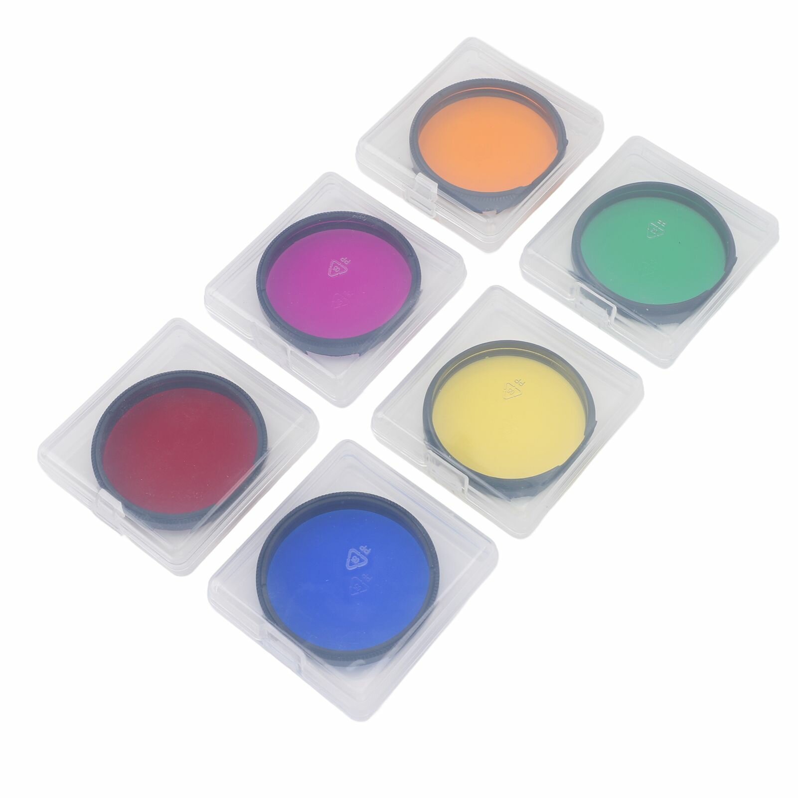 2-дюймовый набор лунных фильтров для окуляра телескопа, 6 цветов, фильтр туманности телескопа M48x0,75 мм для наблюдения за планетами, высококачественная защита объектива