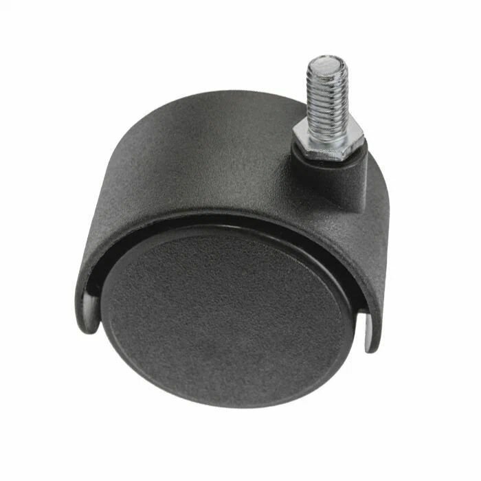 Колесо 40 мм с болтом М8 черное " Мастер Болтиков " (8 штук)