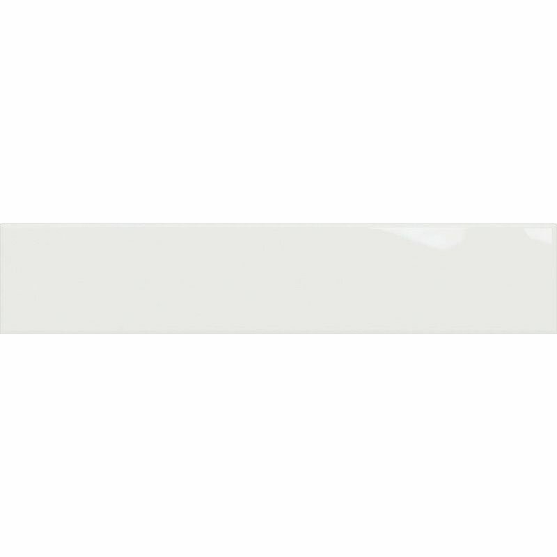 Керамическая плитка DNA Tiles Plinto White Gloss 78803277 настенная 10,7х54,2 см