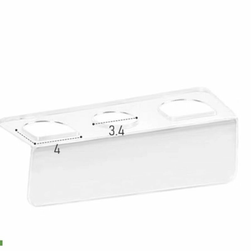 1 набор клеевых расчесок, акриловый держатель для щеток с 3 отверстиями для хранения на стене в ванной