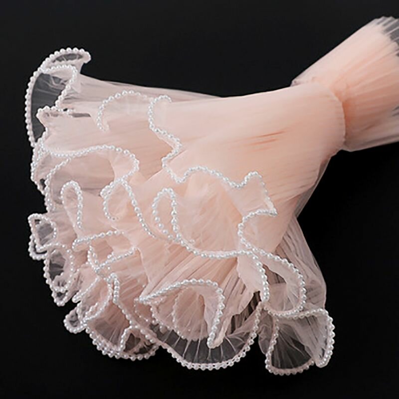 Сетка для упаковки цветов, флористическая декоративная сетка из пряжи 28 см х 4,5 м для букетов, подарочной и праздничной упаковки, черная белая розовая фиолетовая, 1 шт