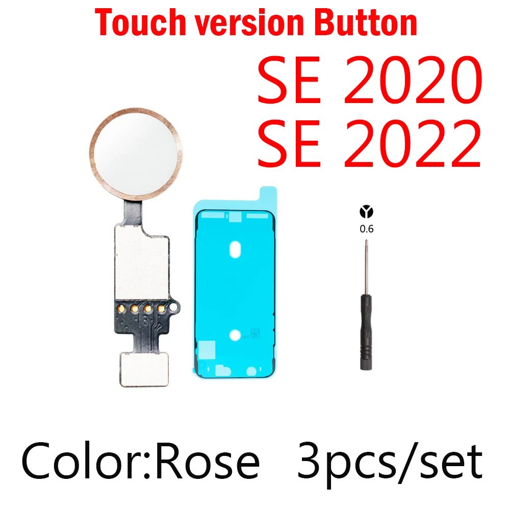 Сенсорная версия, кнопка «Домой», Flex для iPhone 7, 8 Plus SE YF, универсальное решение с функцией возврата назад For 8 SE2020 Rose