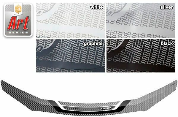 Дефлектор капота Toyota Camry 2004-2006 Серия "Art" черная САпластик