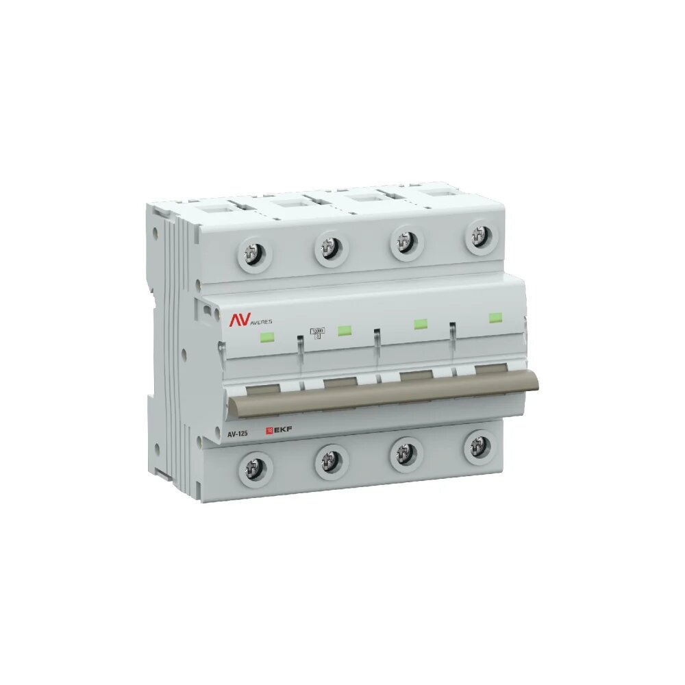 Автоматический выключатель EKF mcb125-4-100D-av