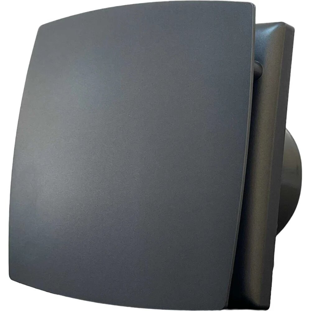 Вентилятор вытяжной VENTSFERA с двигателем на шарикоподшипниках и обратным клапаном 100 LD Gray Matt, D 100 малошумный 9A-10J gray matt