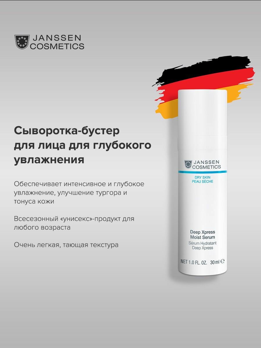 Сыворотка для лица Janssen Cosmetics увлажняющая с гиалуроновой кислотой 30 мл