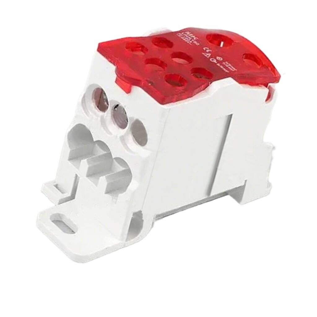Кабельные разъемы, Домашний разветвитель один вход, шесть выходов 160A - красный