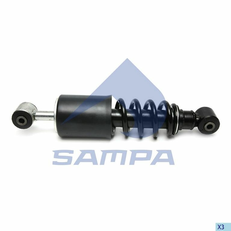Амортизатор кабины передний с пружиной для МАН арт 025353 SAMPA