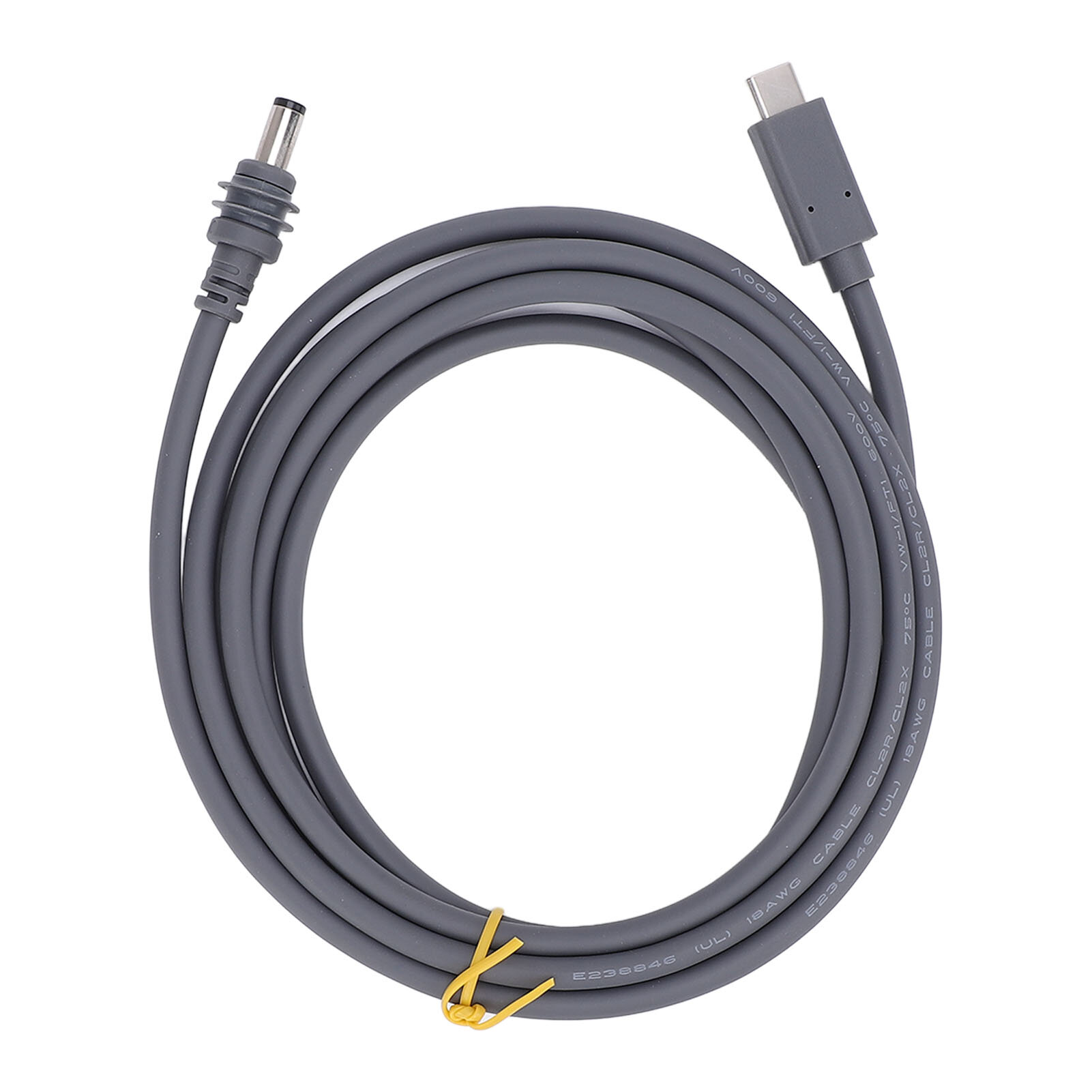 5-метровый кабель Type-C с разъемом питания постоянного тока, 20 В 5 А, совместим с зарядными устройствами PD мощностью 100 Вт, водостойкий, подходит для ноутбуков и светодиодных лент.