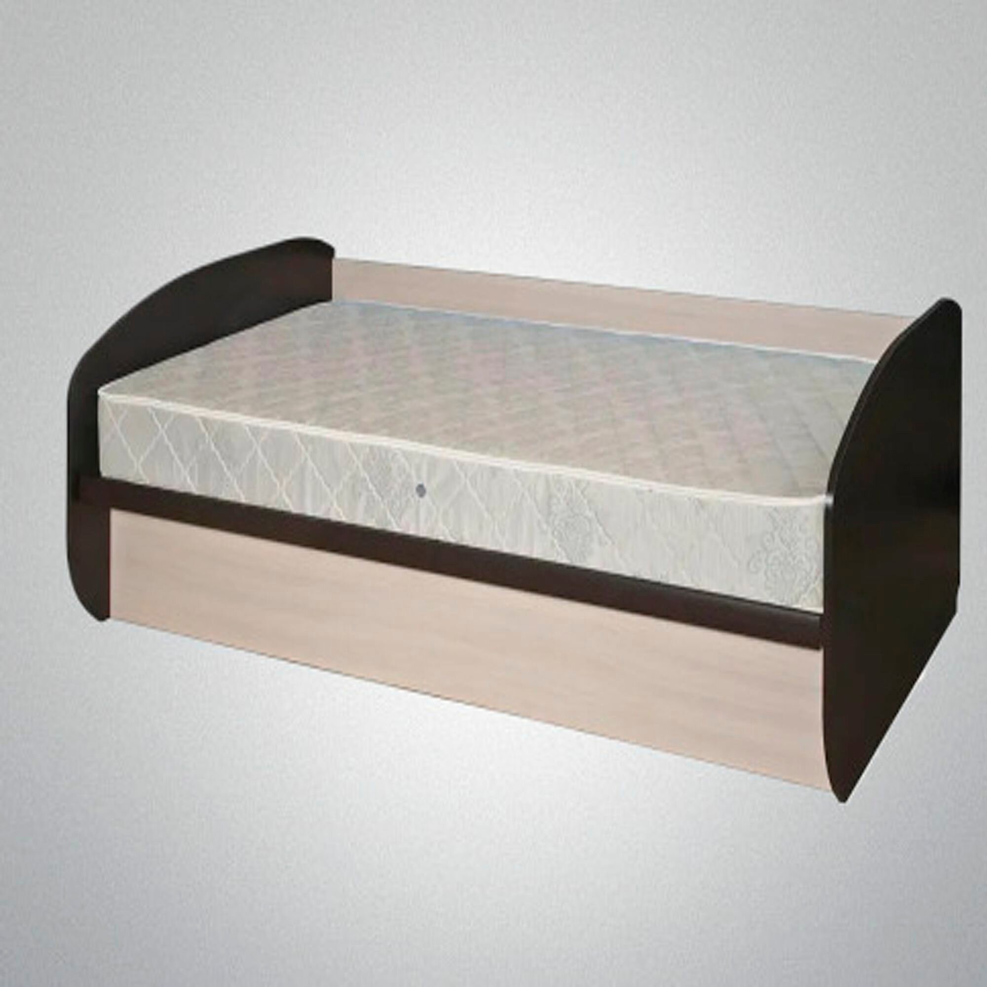 Кровать КД-1.8 (подъёмный мех) Венге / Дуб молочный ЛДСП в спальню для детей для подростков