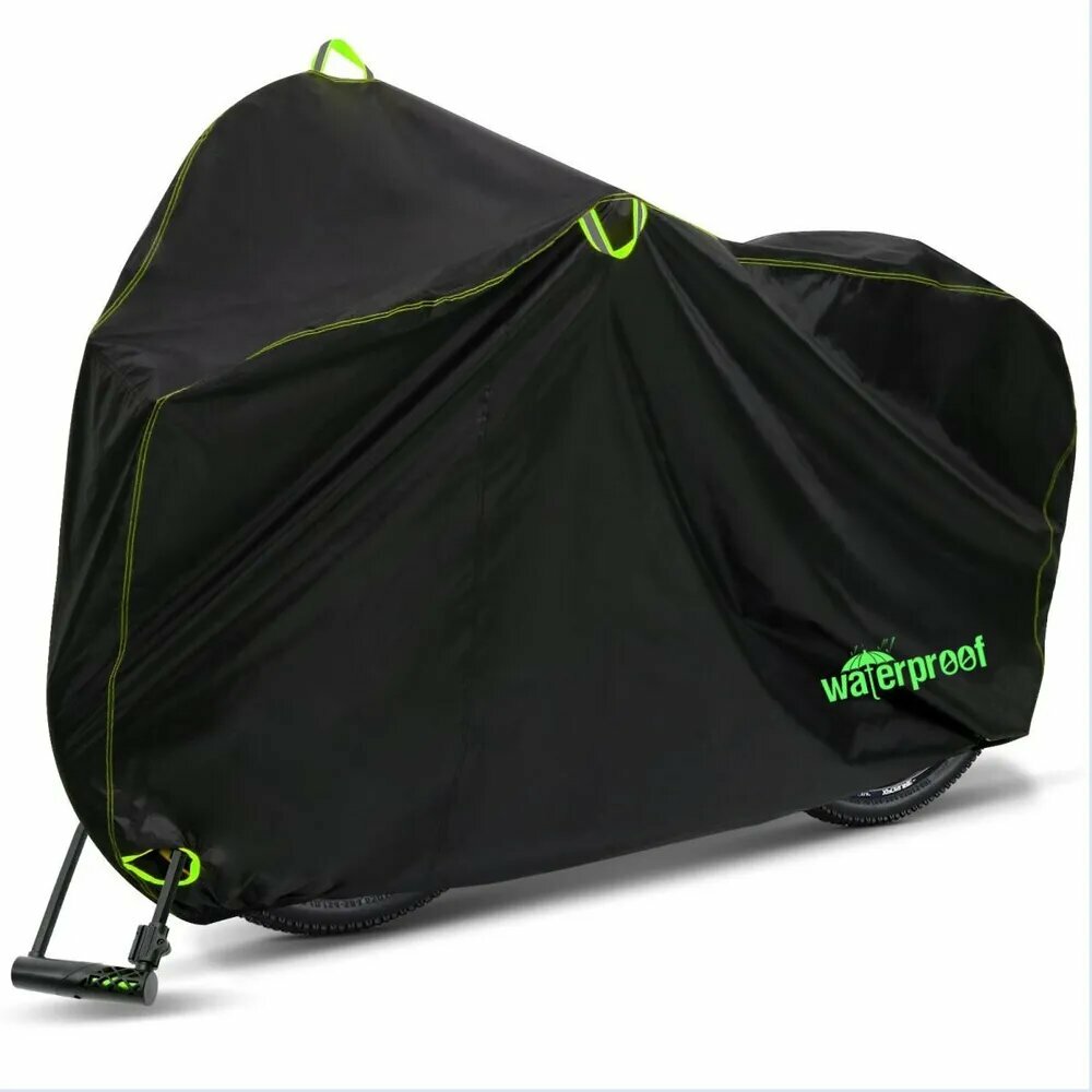 Чехол для велосипеда "Оксфорд", непромокаемый, 200х70х110см, чёрный