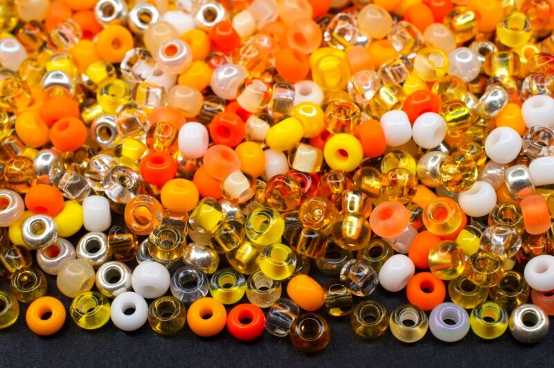 Бисер чешский PRECIOSA круглый 8/0 микс № 8 разноцветный, 50г