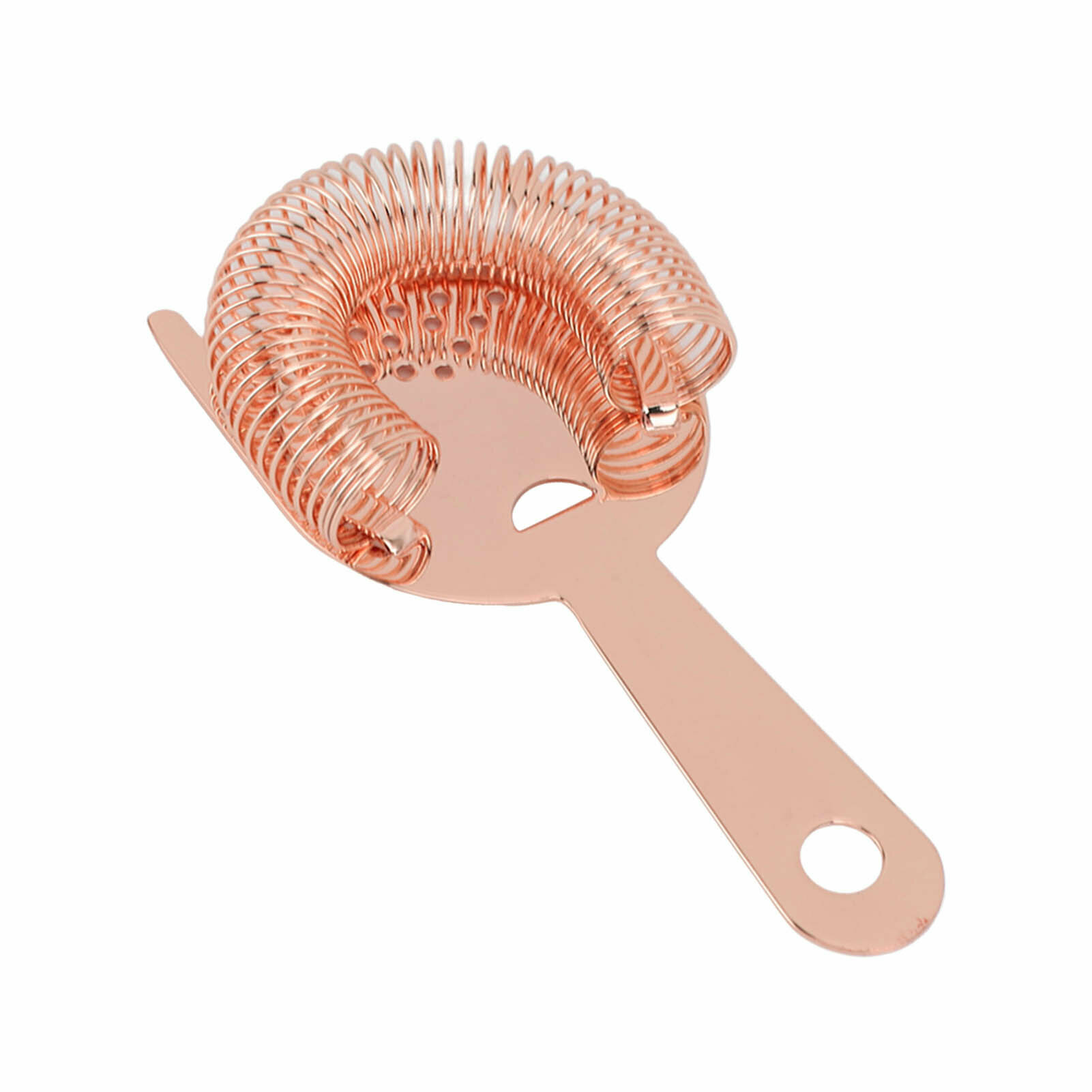 Штопор для коктейлей из нержавеющей стали с проволочной пружиной для фильтрации льда универсальный барный инструмент для напитков домашних барменов Розовое золото 16.5x8.2cm 1 шт