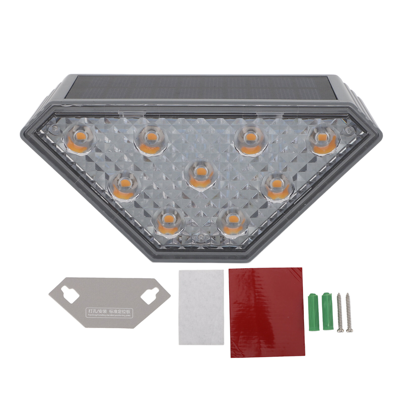 Солнечная ступенчатая лампа теплый световой кнопку.