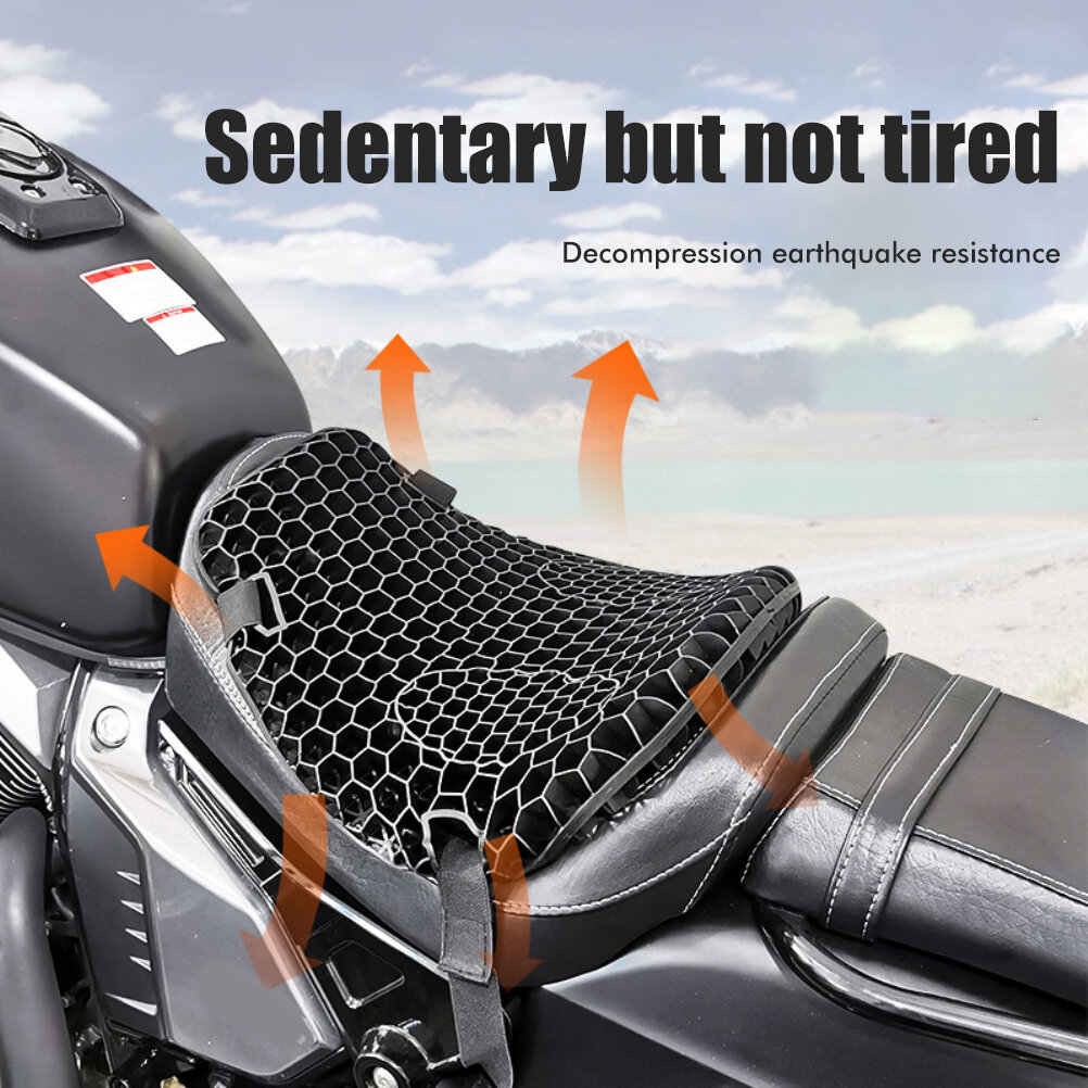 Подушка для сиденья мотоцикла солнцезащитный и водонепроницаемый чехол для сиденья мотоцикла 3D амортизация защитный чехол для сиденья мотоцикла