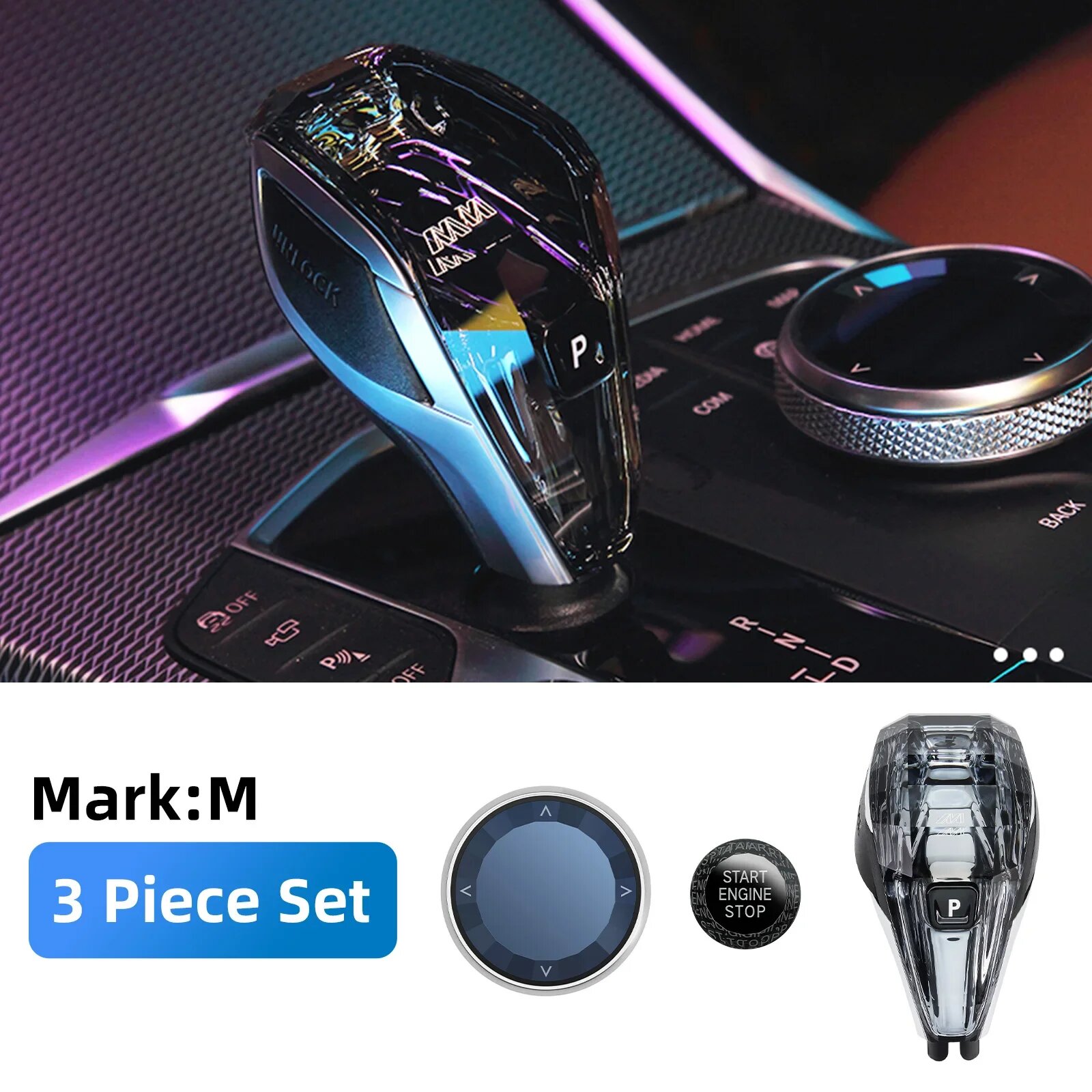 Комплект Хрустальных Ручек Переключения Передач Для BMW G20 G21 iX3 G08 X3 G01 X6 G06 X7 M Mark-3P