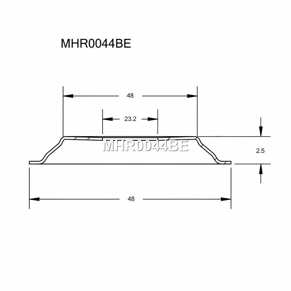 Тепловой экран турбокомпрессора, арт MHR0044BE