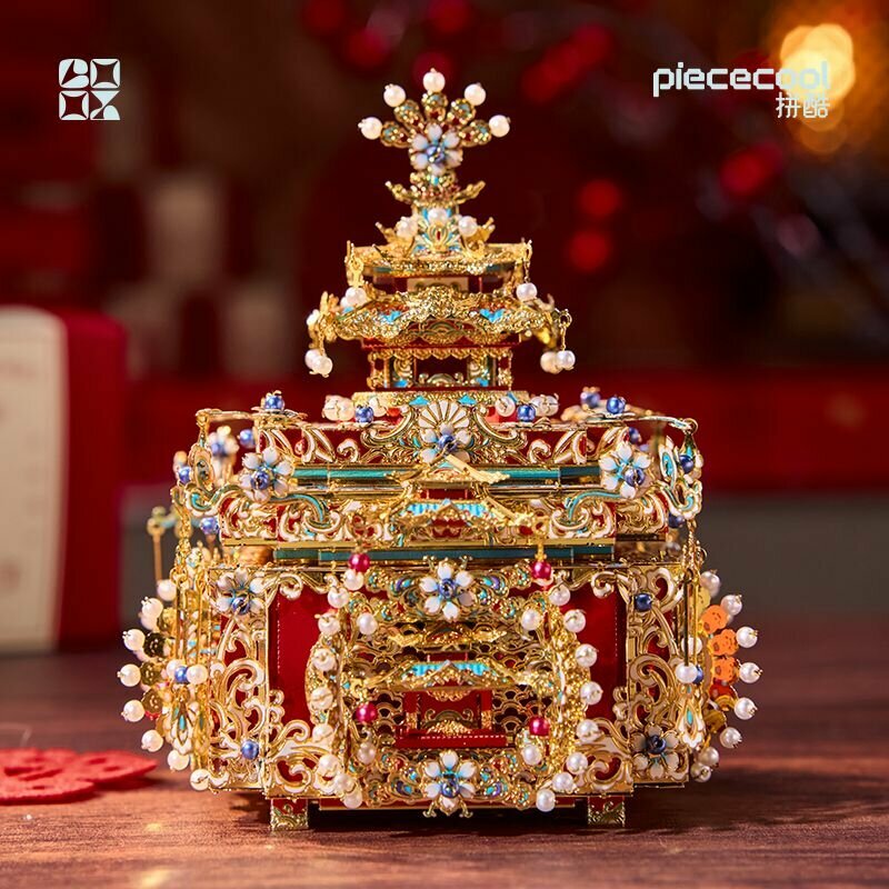 Piececool Металлические 3D модели для взрослых Причудливые наборы моделей-пазлов в китайском стиле для подарков на праздники