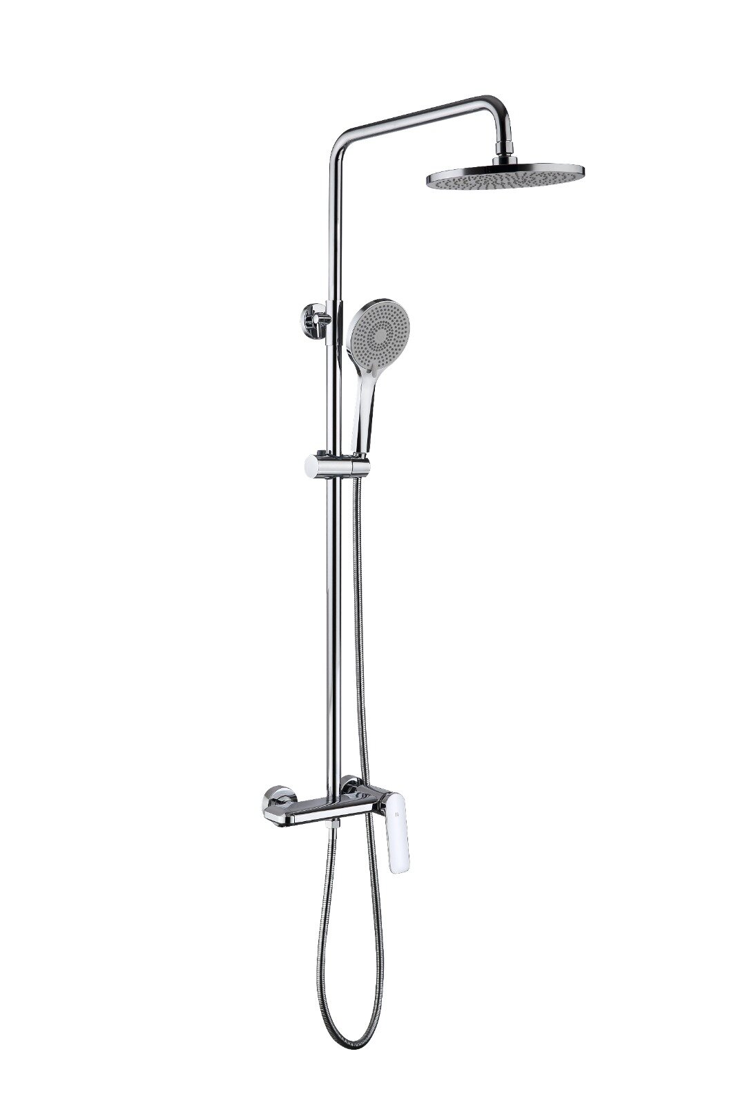 Душевая система хром PM87008 верхний лейка ручной душ комплект для ванной комнаты с термостатом