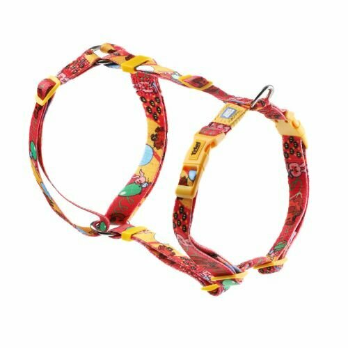 Triol Шлейка анатомическая союзмультфильм винни ПУХ нейлоновая "Большой секрет" S, красно-желтая, 15х400-550мм