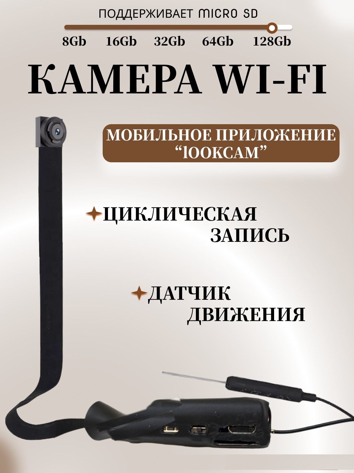 Мини камера на шлейфе Wi-Fi IP D-H63PB28-LED-V3-150MM-V3.1