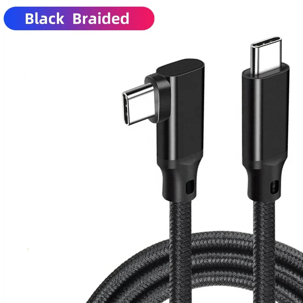 Hannord USB C 3.2 Gen 2 кабель для передачи данных черный 2 м, Black Braided