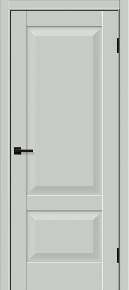 Межкомнатная Дверь ПЭТ Bravo Прима-22 Grey Silk 600х2000мм (полотно 1шт) / Браво