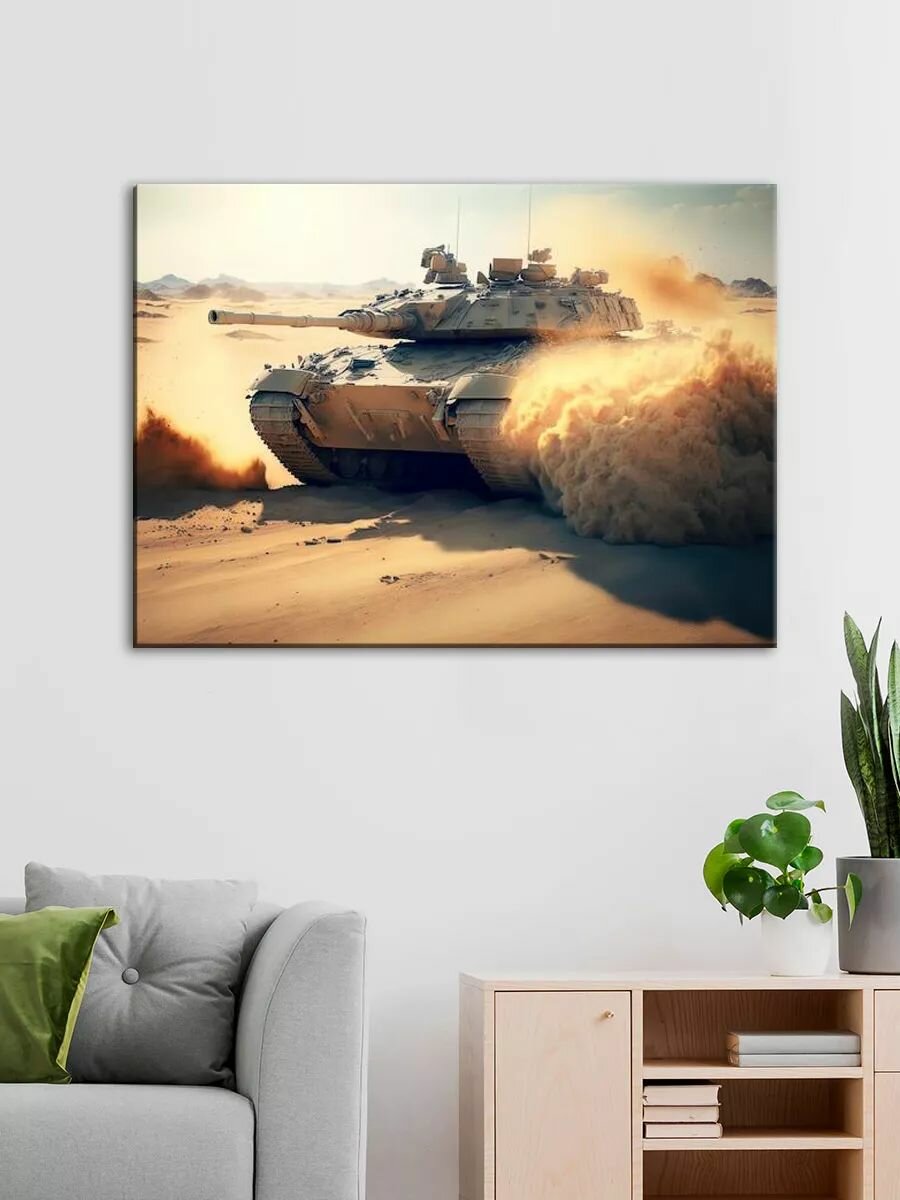 Картина на стену "Танки", 70x50 см