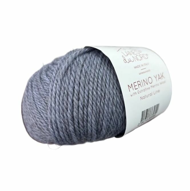 Пряжа Laines du Nord Merino Yak 03 (5 мотков по 50г/115м) серо-голубой
