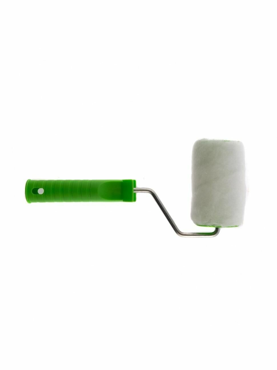 Валик "Искусственный мех" с ручкой, 100 мм, ворс 15 мм, D 48 мм, D ручки 6 мм, полиэстер Сибртех 80111