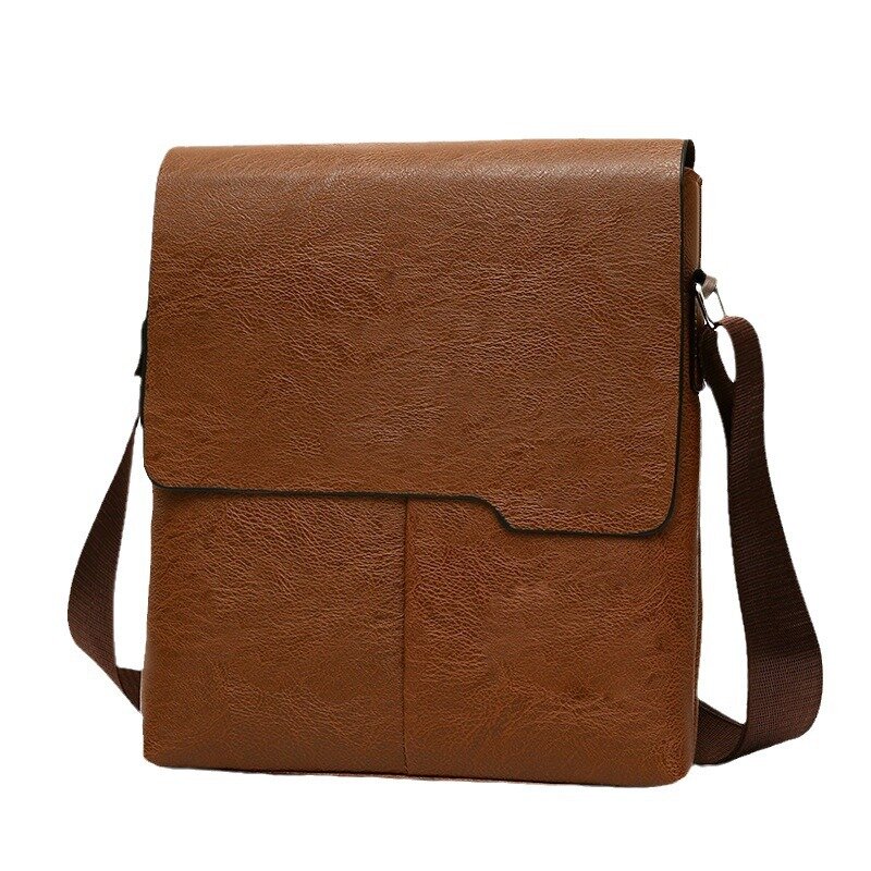 Sac messager en cuir pour homme, винтажный мешок на бандульере из искусственной кожи, деловой мешок на бандулье, большой мешок для мужчин