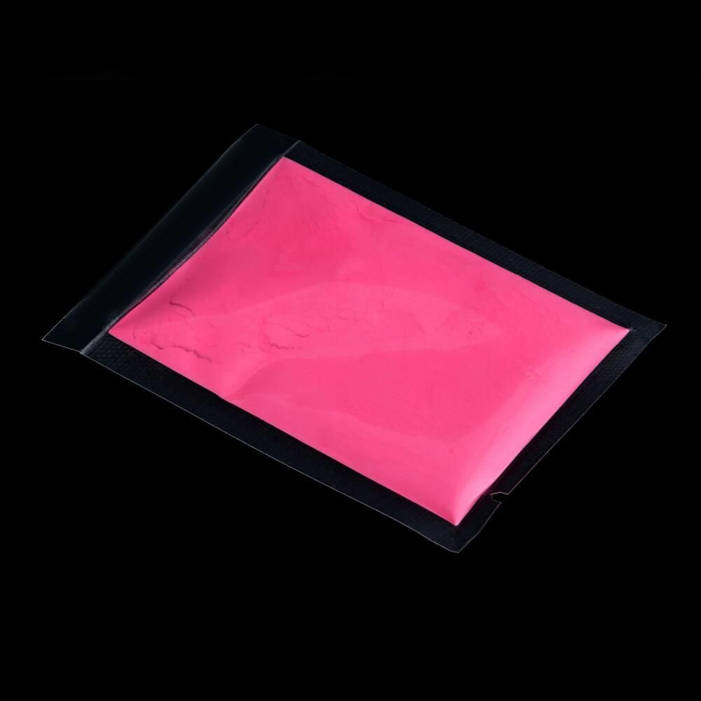 10 граммов люминесцентного порошка в пакетике люминофорно-розового цвета