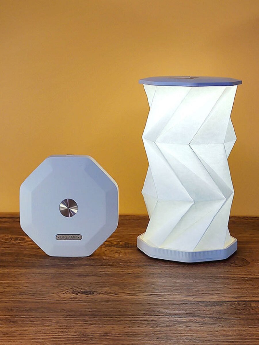 OB Складная вращающаяся магнитная лампа, настольная лампа в стиле оригами, ночник, креативный подарок, экологически чистый материал