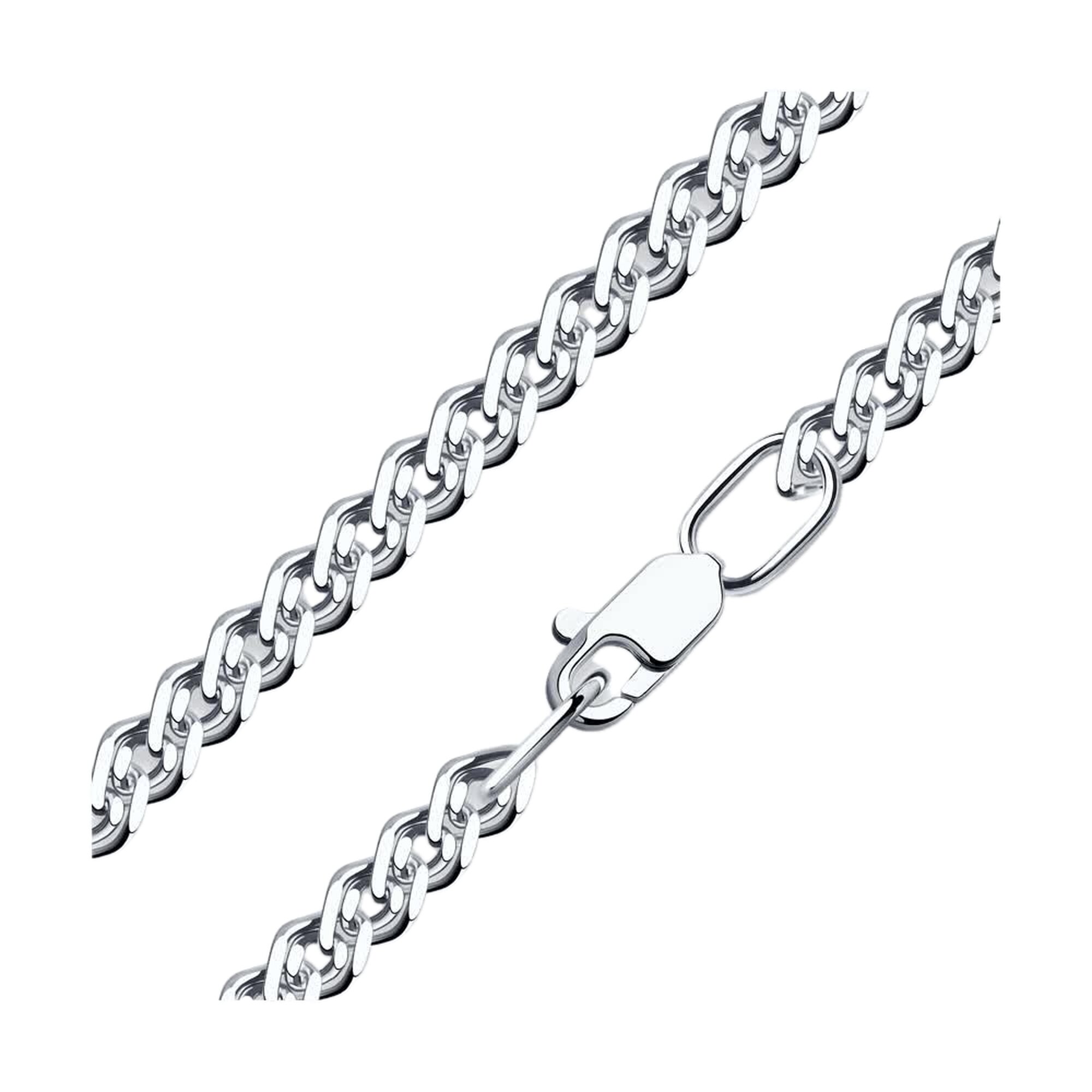 Цепь серебро, 925 проба, родирование