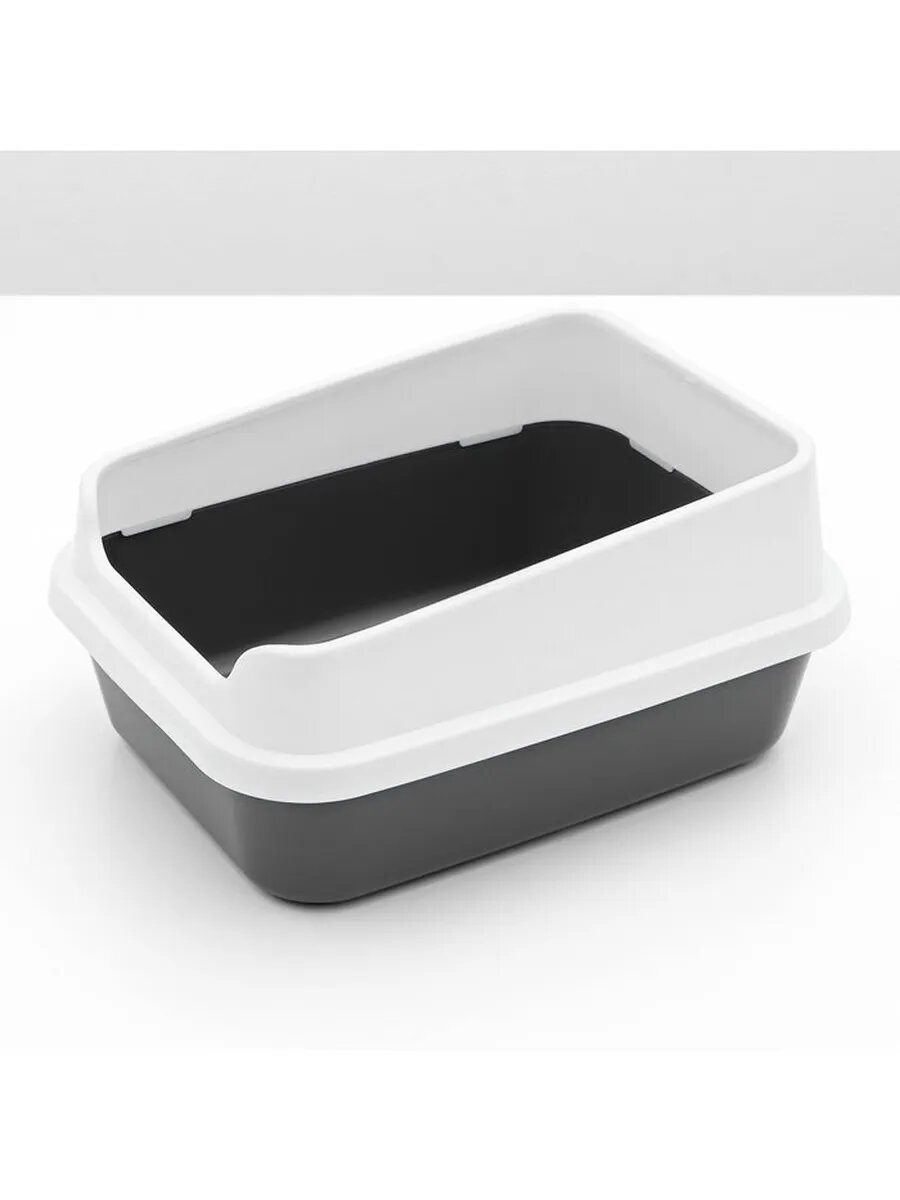 Туалет "Сима Люкс" с бортом 30 х 39 х 19 см, серый