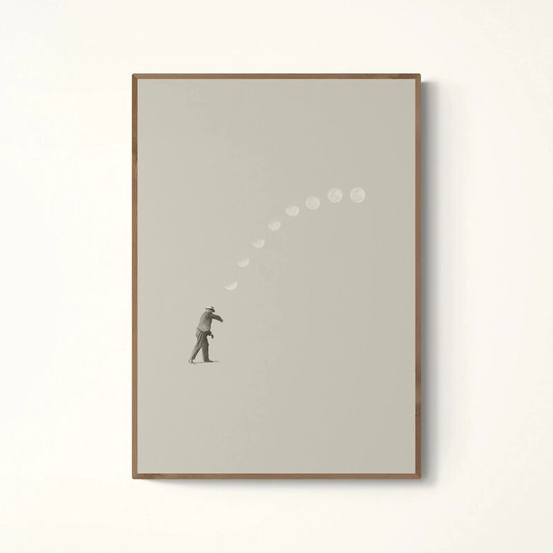 Vintage Abstract Creative Poster Curiosity Funny Whimsy Canvas Prints Premium Collage Wall Art Dorm Living Room Home Decoration