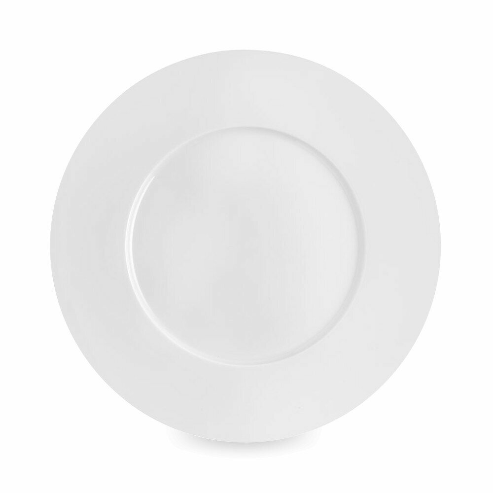 Тарелка GUY DEGRENNE Collection L 227823 BLANC, фарфор, 28см, белая, рельеф