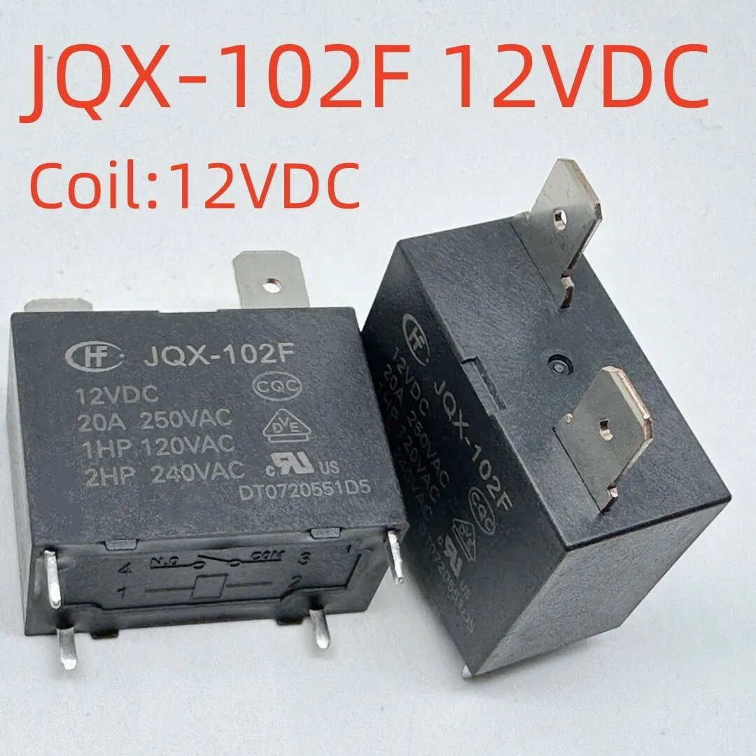 Реле для кондиционера, 12 в пост. Тока, 20 А, 4 контакта