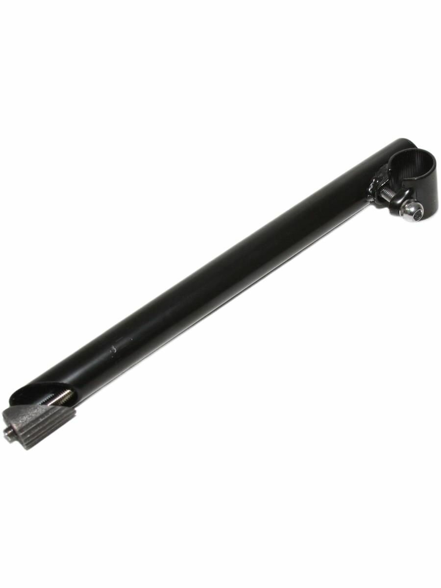 Шток штырь держатель руля D25.4mm L300mm черный для электровелосипеда