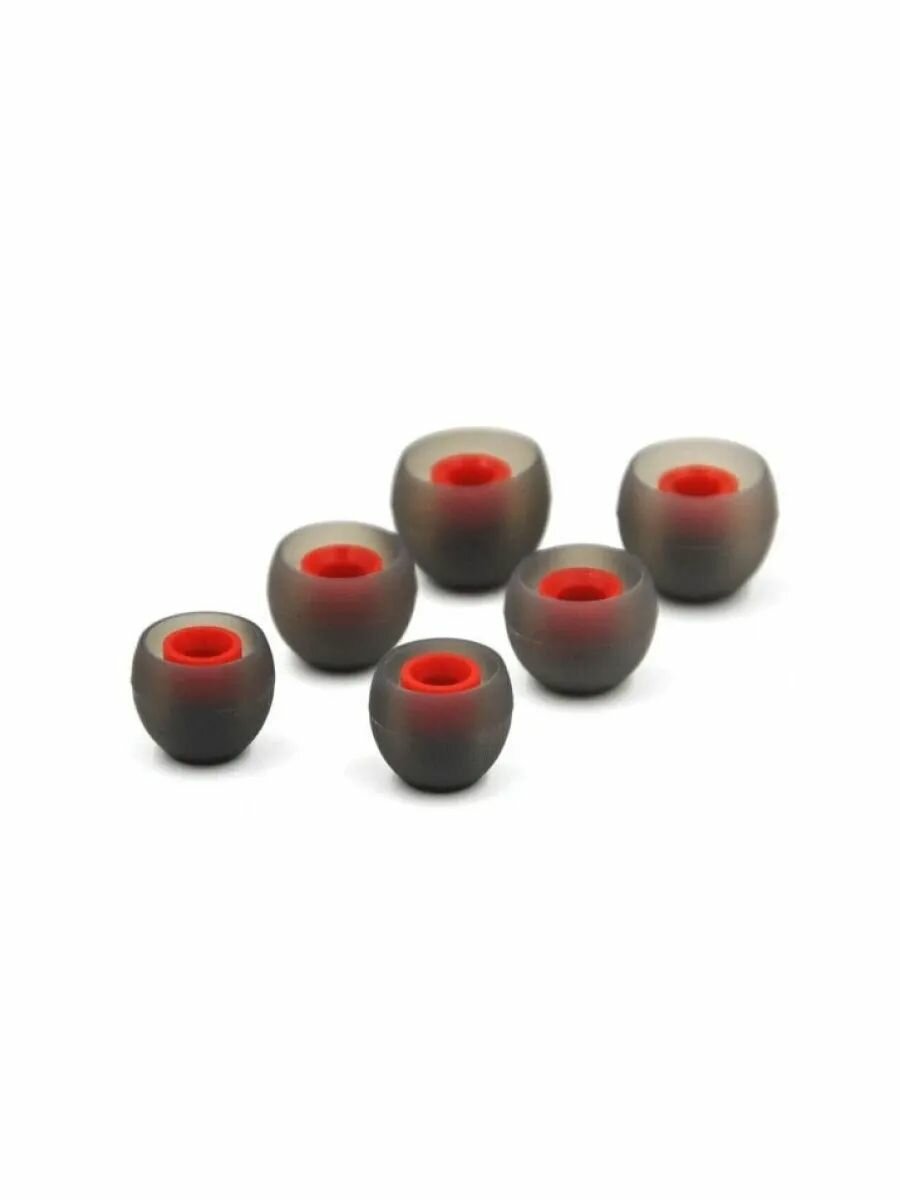 Амбушюры силиконовые ALC07 S/M/L черно-красные