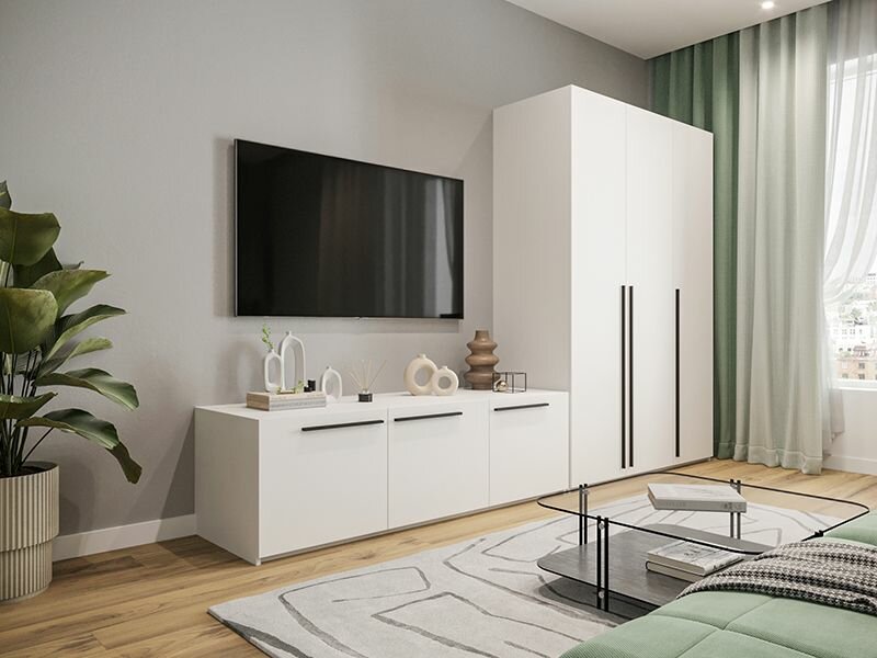 Мебель в гостиную "Лорена Пакс 3 " 300х200х52 белый